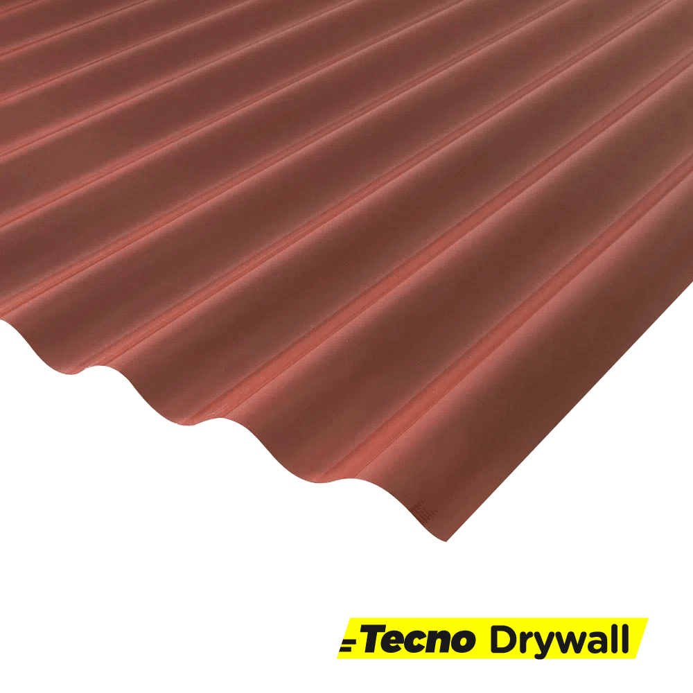 Techo Polipropileno (Tipo Calamina Fibraforte) Rojo (3.00 x 1.10 x 1.2 ...